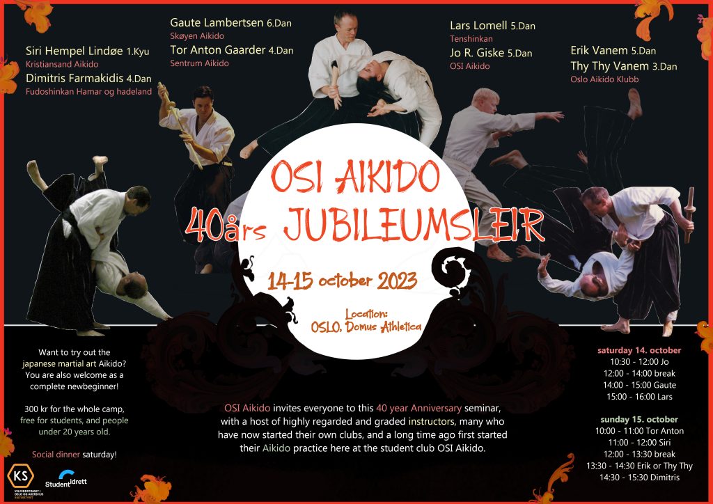OSI aikido 40 år jubileumsleir - Sentrum Aikido
